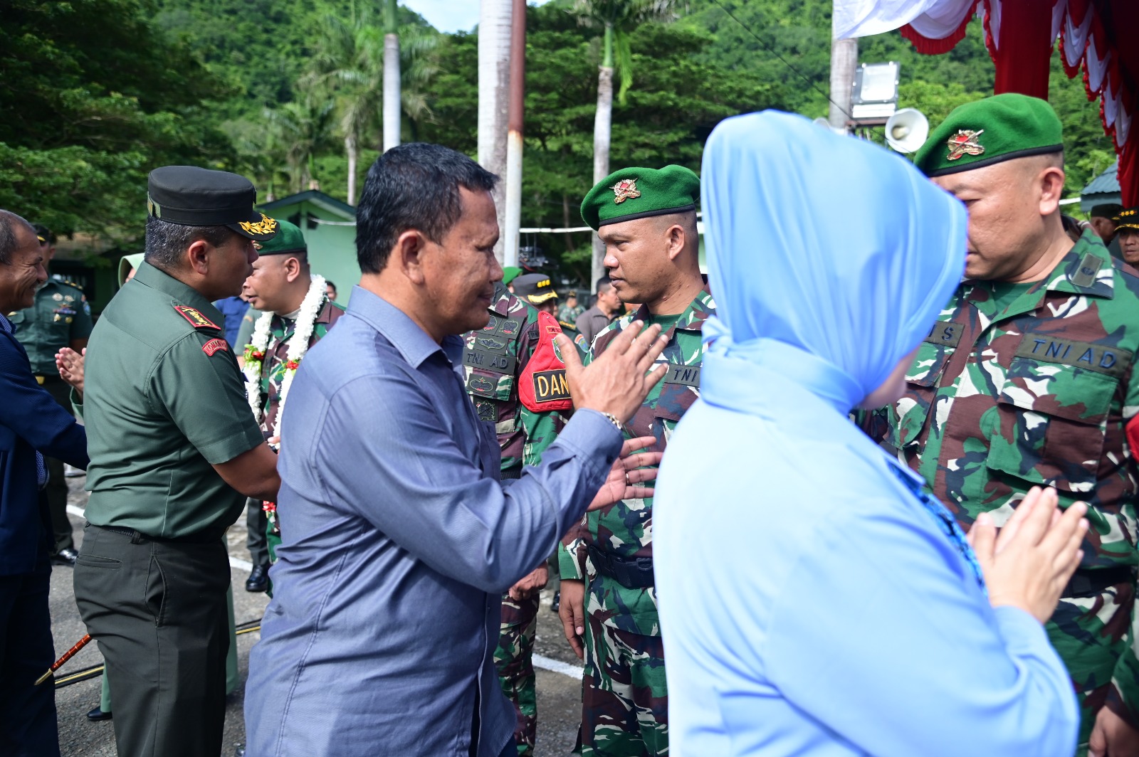 Wakili Pj Bupati Aceh Besar, Ir Makmun Hadiri Upacara Penyambutan Purna Tugas Satgas Pamwil ...